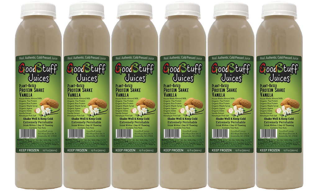 Plant-Based Protein Shake Vanilla – GoodStuff Juices